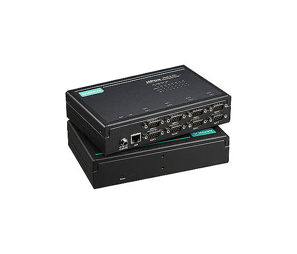 Moxa NPort 5650I-8-DTL-T - 8-port desktop lite device server, 10/100M Ethernet, RS-232/422/485 ...
